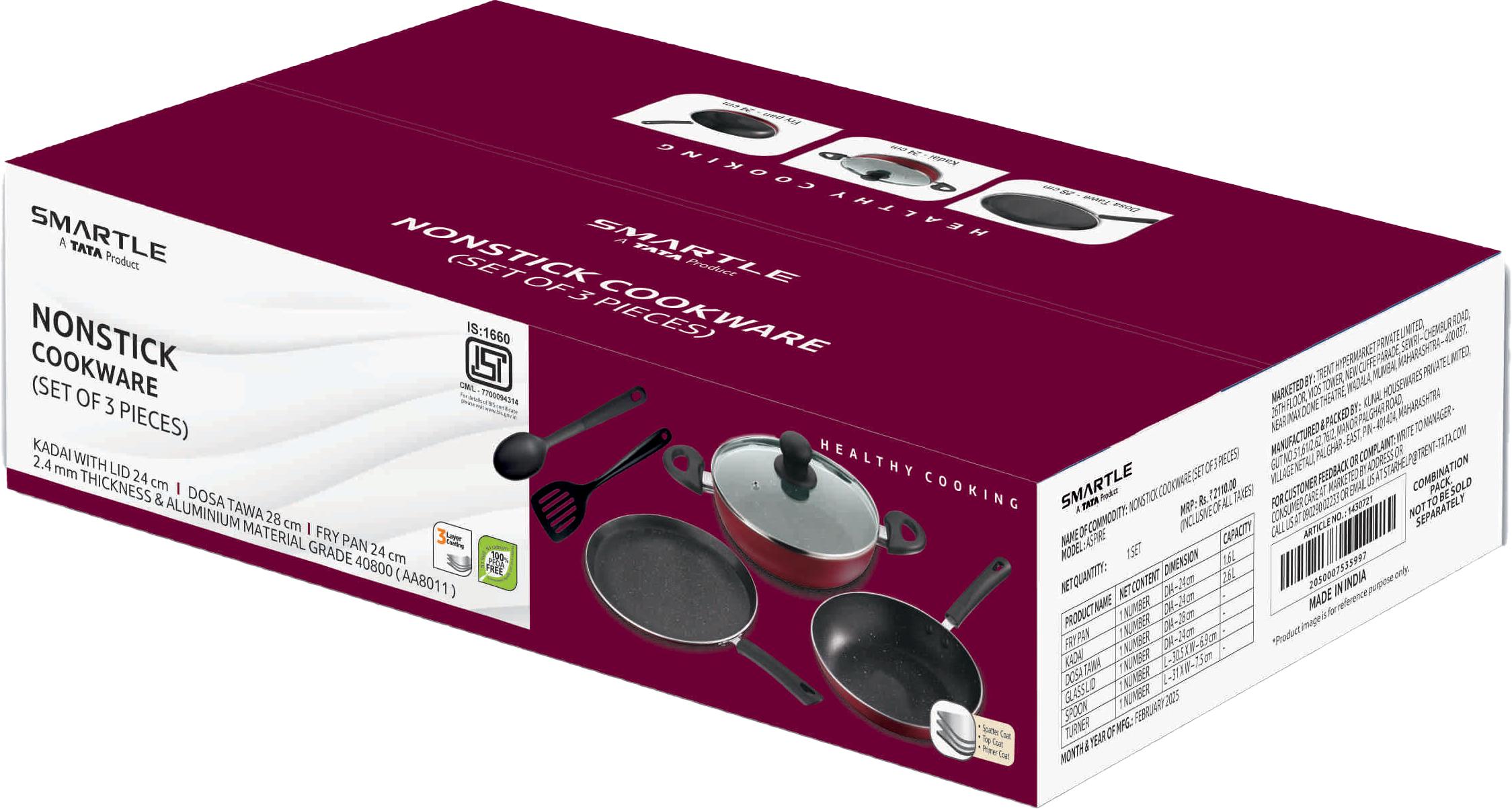 Smartle Popular Non Stick set of 3 – Starquik