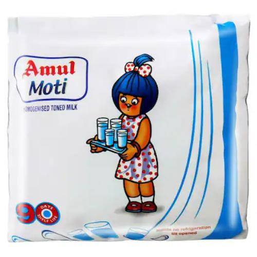 Amul Moti Toned Milk 450 ml – Starquik