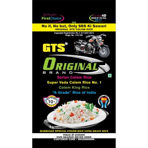 Gts Bullet Kolam Raw Rice 10 kg – Starquik