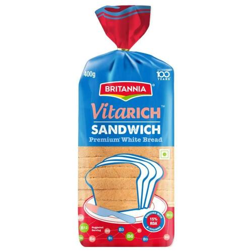 Britannia Vitarich Sandwich Premium White Bread 400 Gm – Starquik