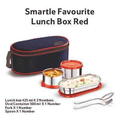 Smartle Favourite Lunch Box Red 1 Pc – Starquik