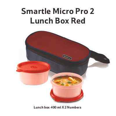 Smartle Micro Pro 2 Lunch Box Red 1 pc – Starquik