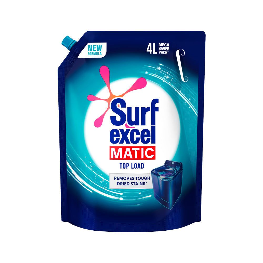 Surf Excel Liquid Detergent Top Load 4 ltr – Starquik